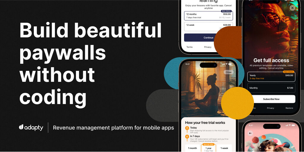 Create a paywall for your app: Adapty Paywall Builder