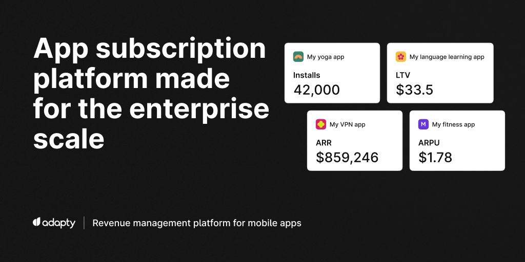 Enterprise Subscription Management Solution - Adapty.io