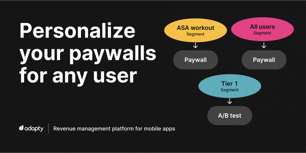 Customize paywalls for targeted user segments with Adapty