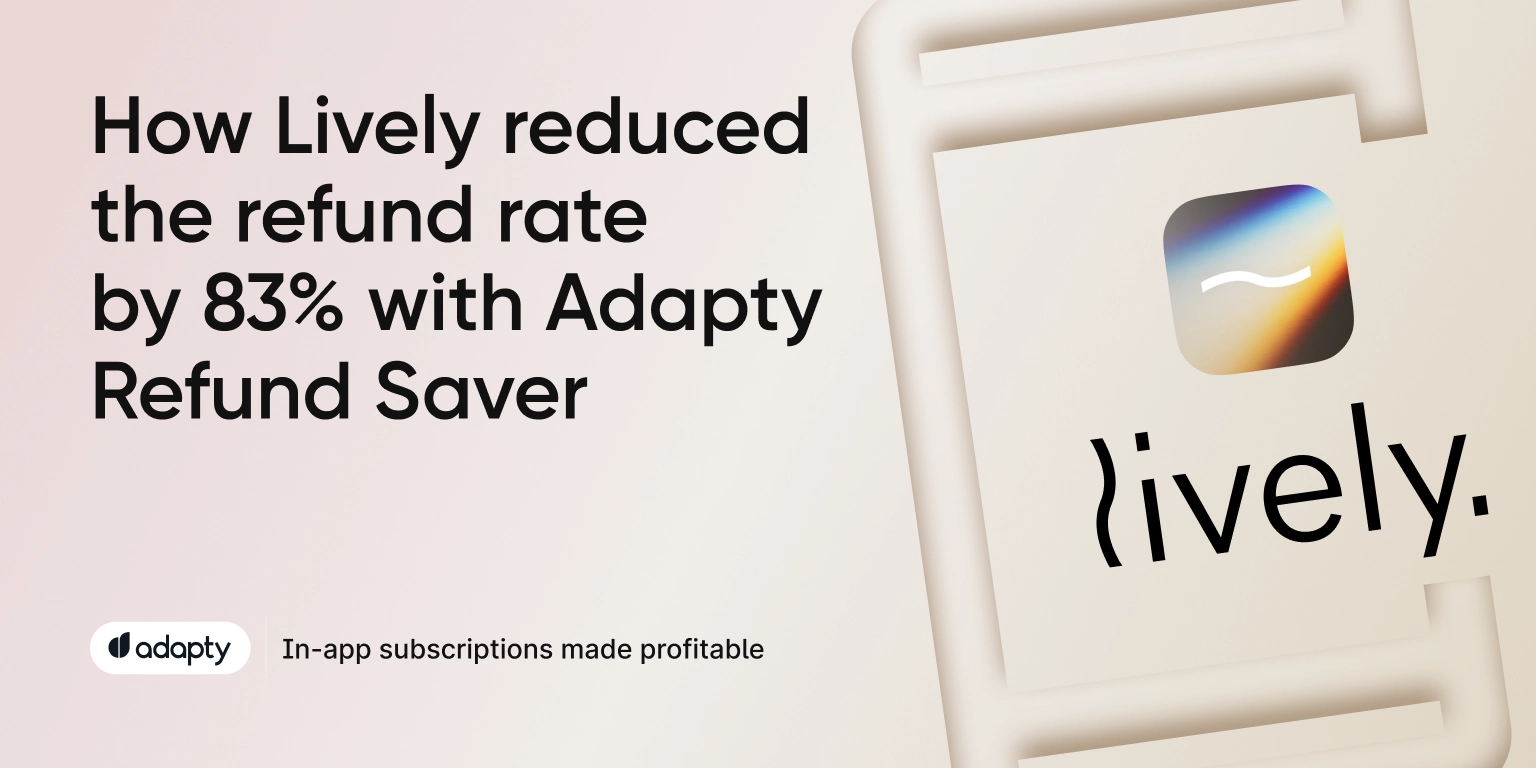 How Lively reduced the refund rate by 83% | Adapty